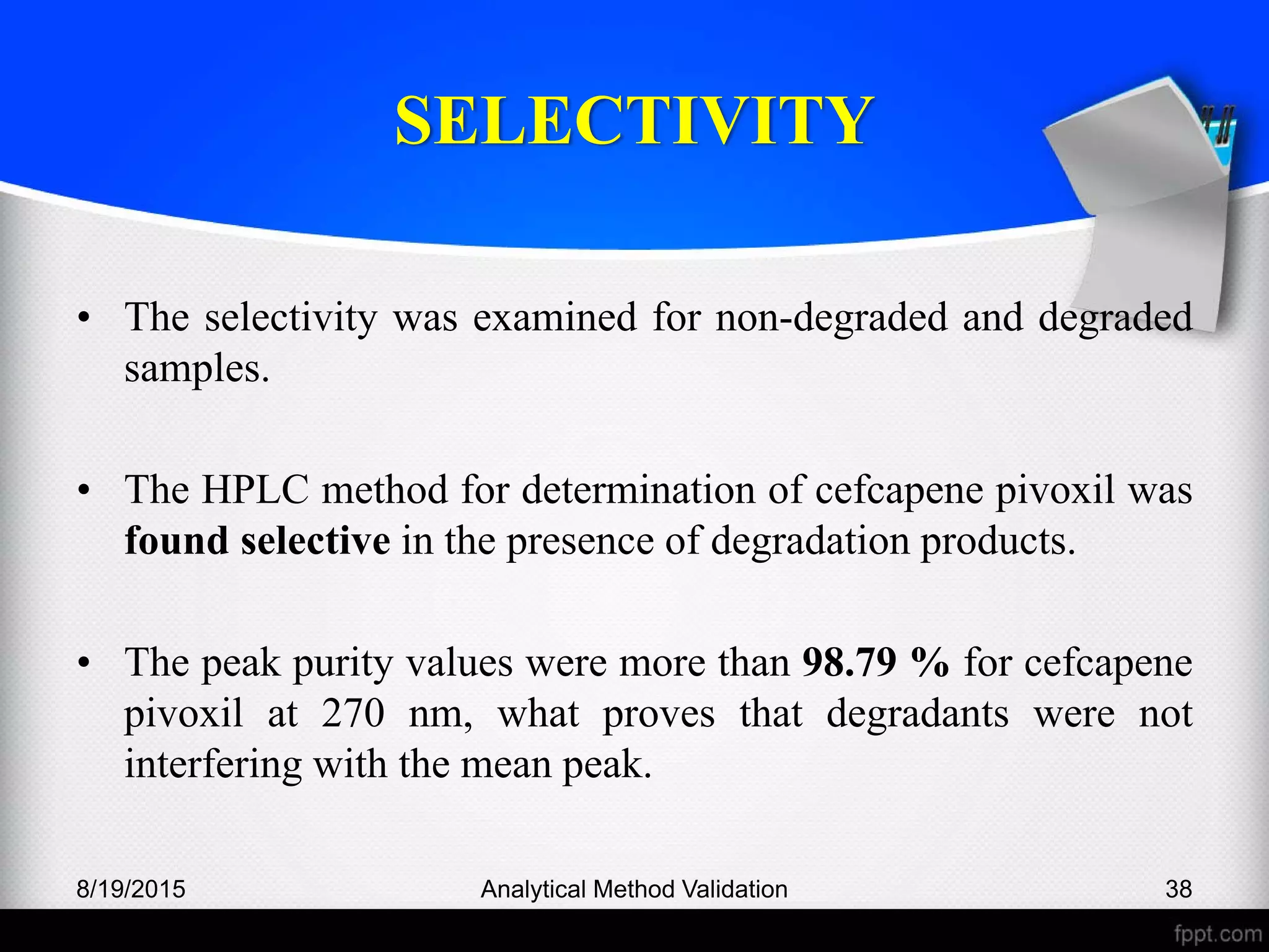 Analytical method validation by manoj ingale(best ppts) | PDF