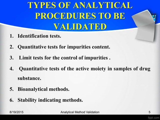 Analytical method validation by manoj ingale(best ppts) | PDF