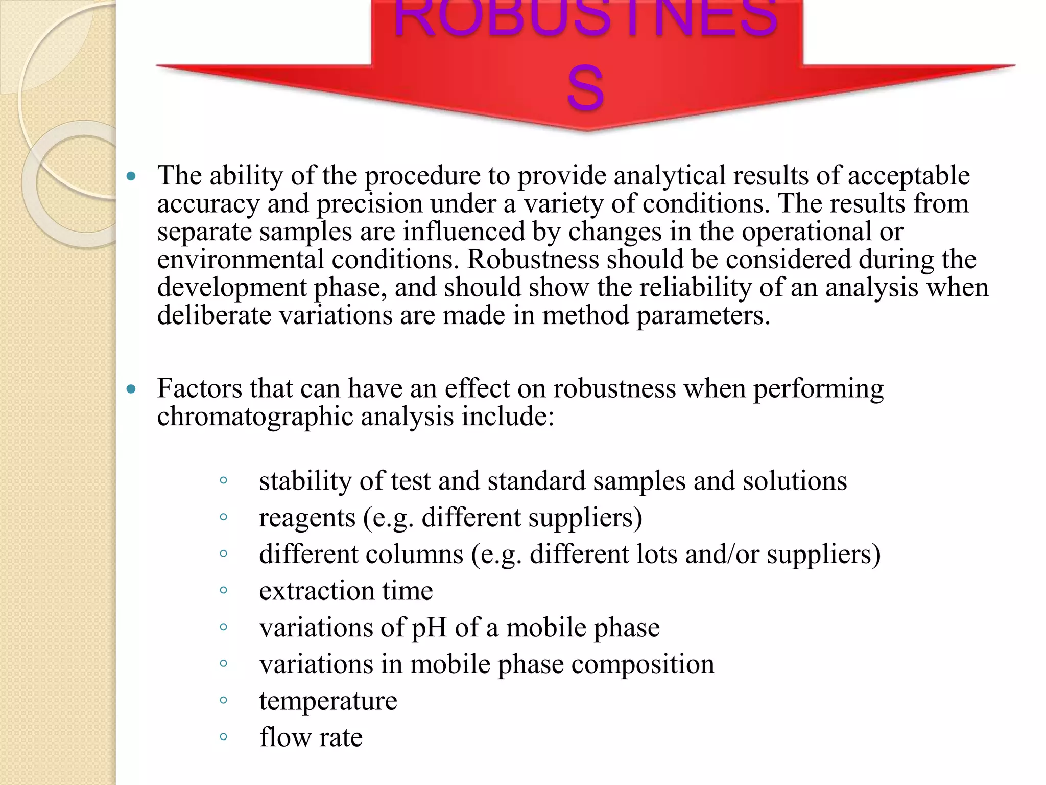 Analytical method validation | PPTX