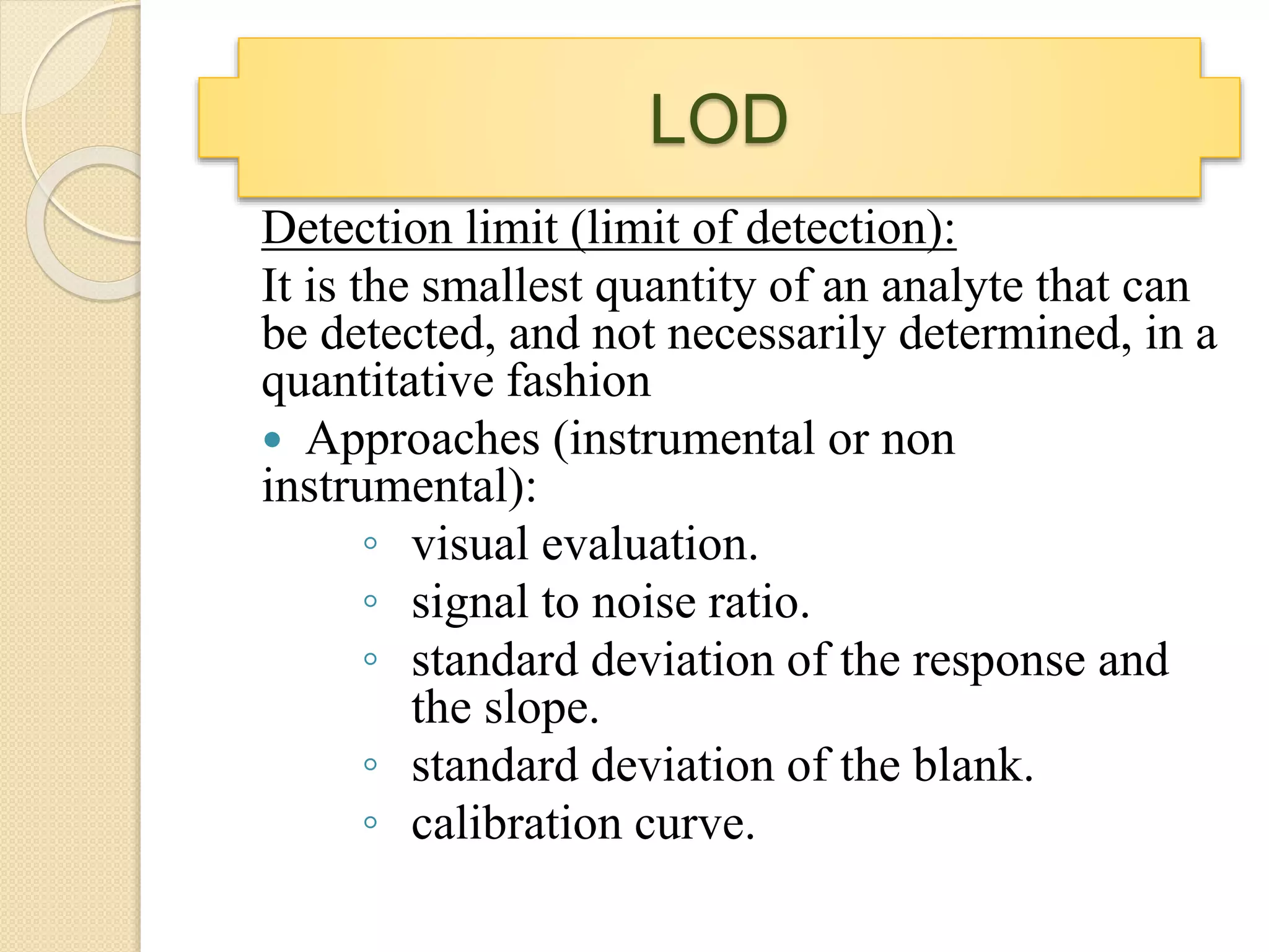 Analytical method validation | PPTX