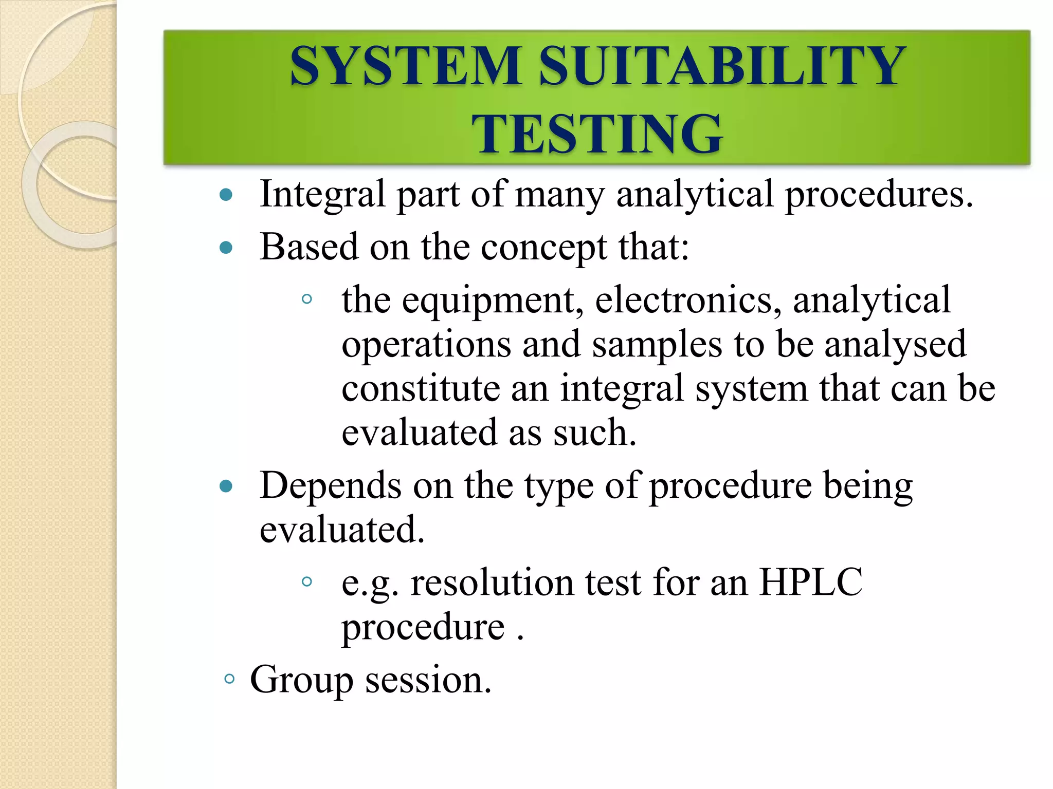 Analytical method validation | PPTX