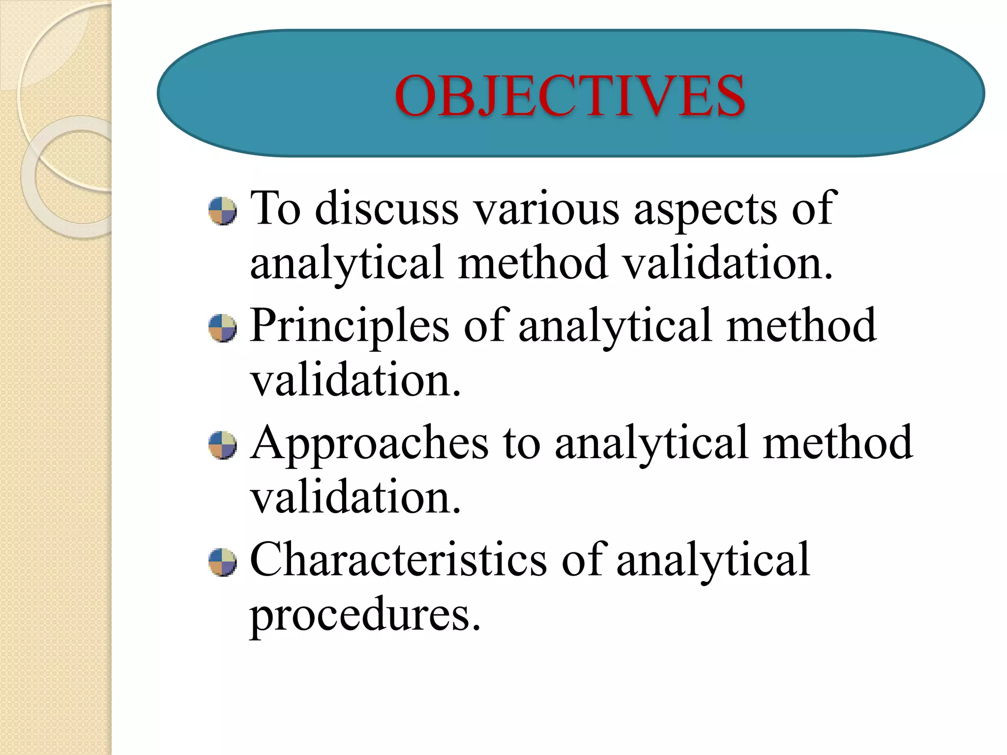 Analytical method validation | PPTX