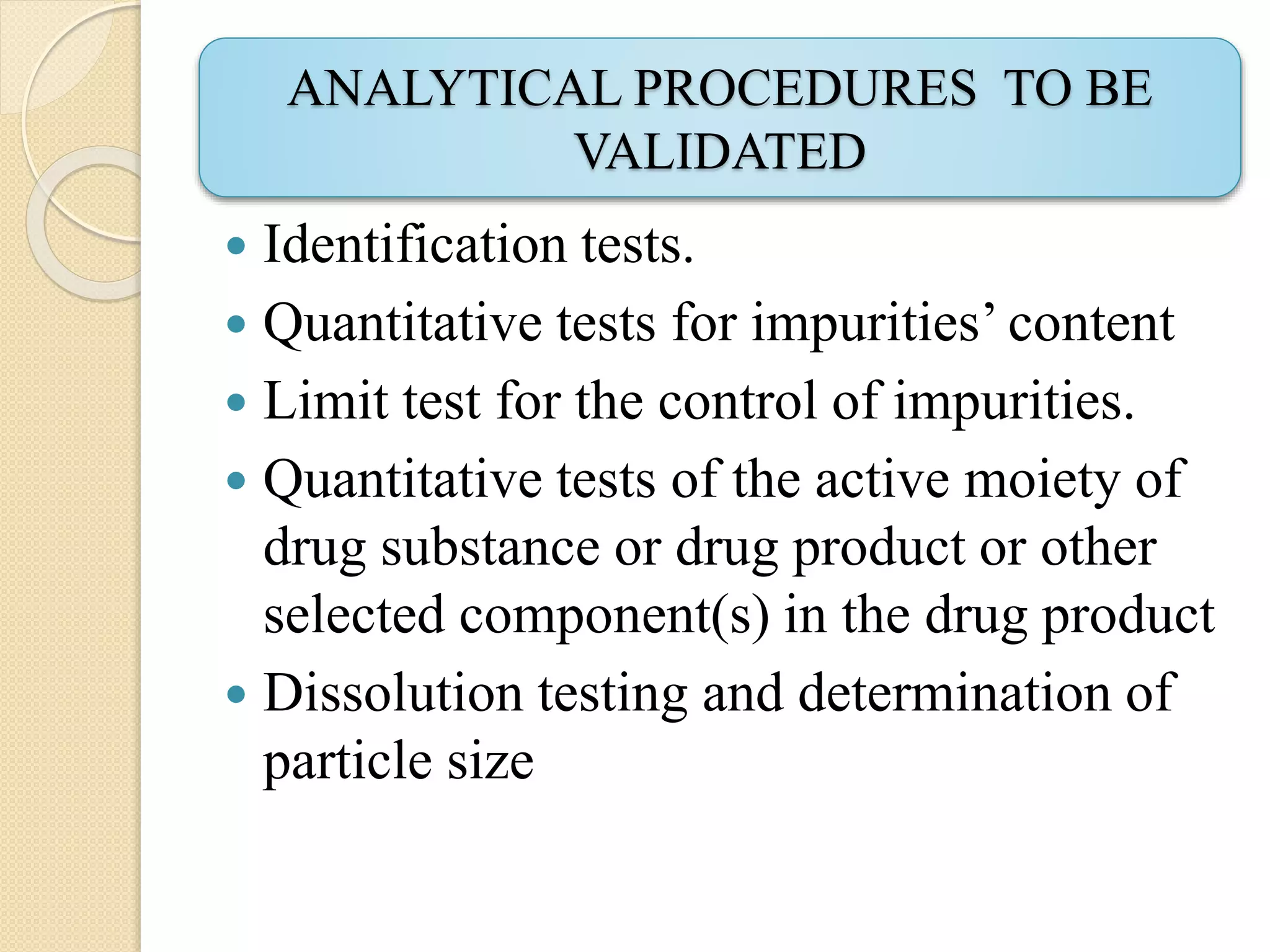 Analytical method validation | PPTX