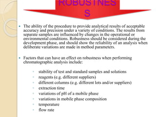 Analytical method validation | PPTX