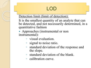 Analytical method validation | PPTX