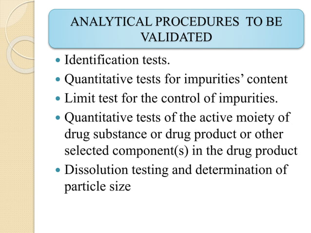 Analytical method validation | PPTX