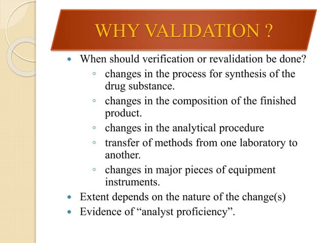Analytical method validation | PPTX
