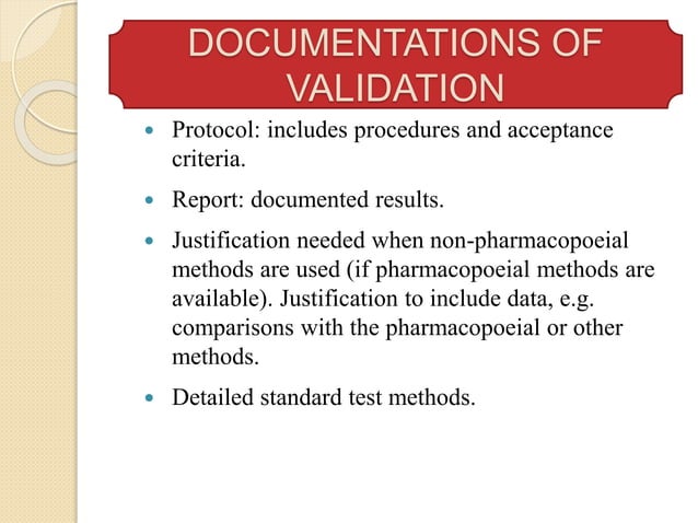 Analytical method validation | PPTX