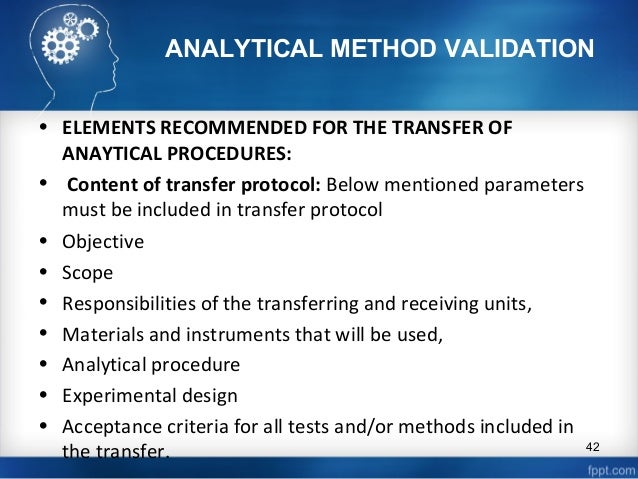 Analytical method- Content, Development, validation, Transfer & Life
