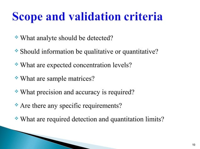 Analytical method validation | PPT | Pharmaceutical Industry | Industries