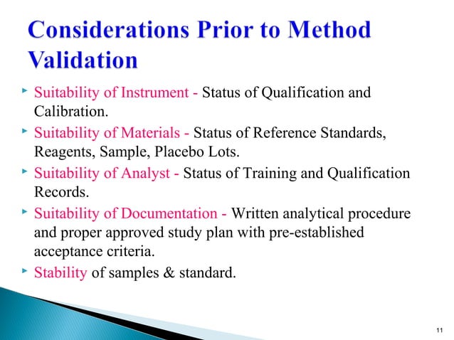 Analytical method validation | PPT | Pharmaceutical Industry | Industries