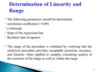 Analytical method validation | PPT