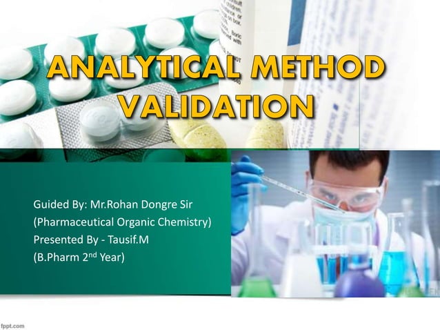 Analytical method validation | PPTX | Pharmaceutical Industry | Industries