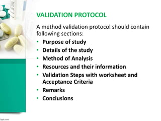 Analytical method validation | PPTX | Pharmaceutical Industry | Industries