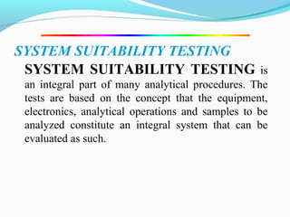 Analytical method validation | PPT