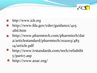 Analytical method validation | PPT