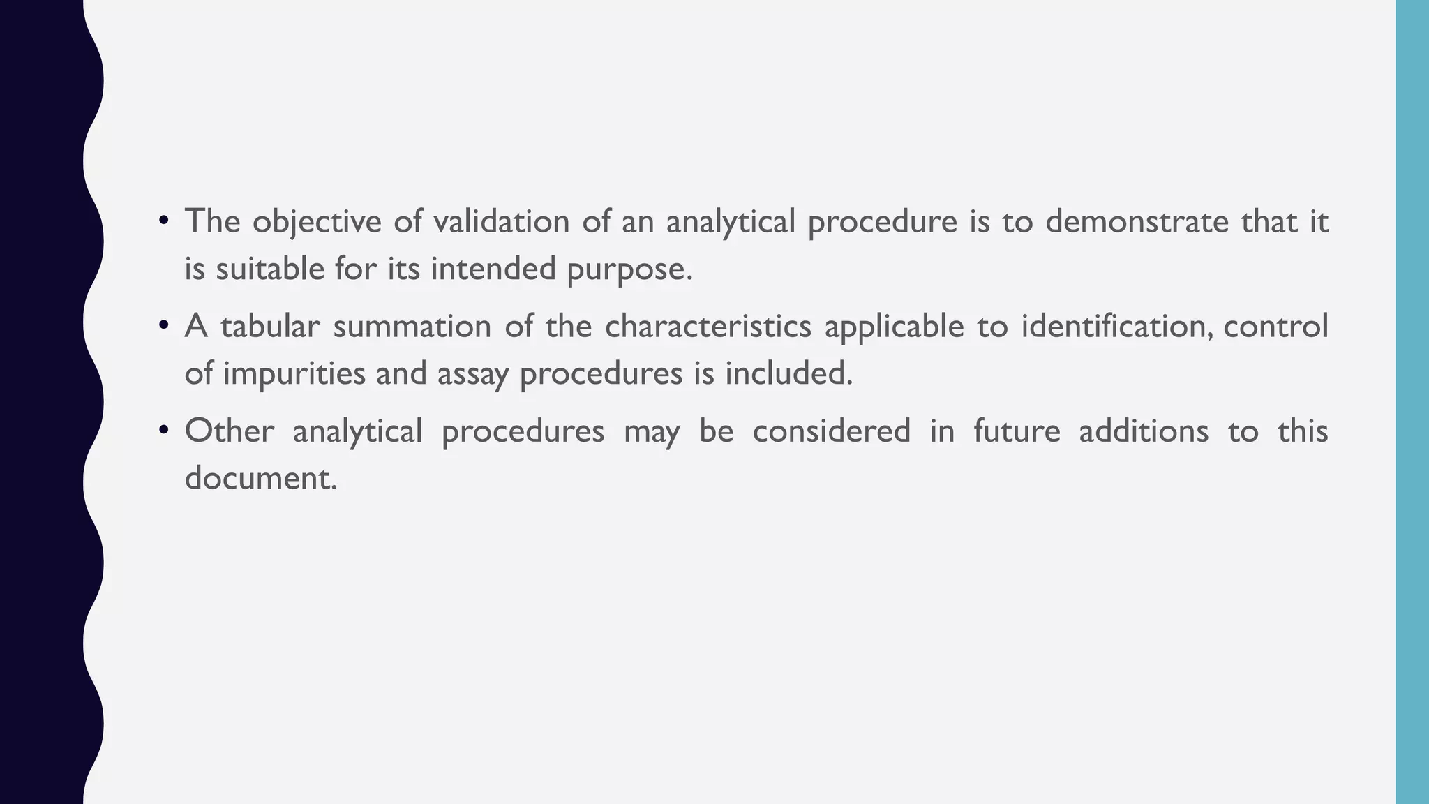 Analytical method validation, ICH Q2 guideline | PDF