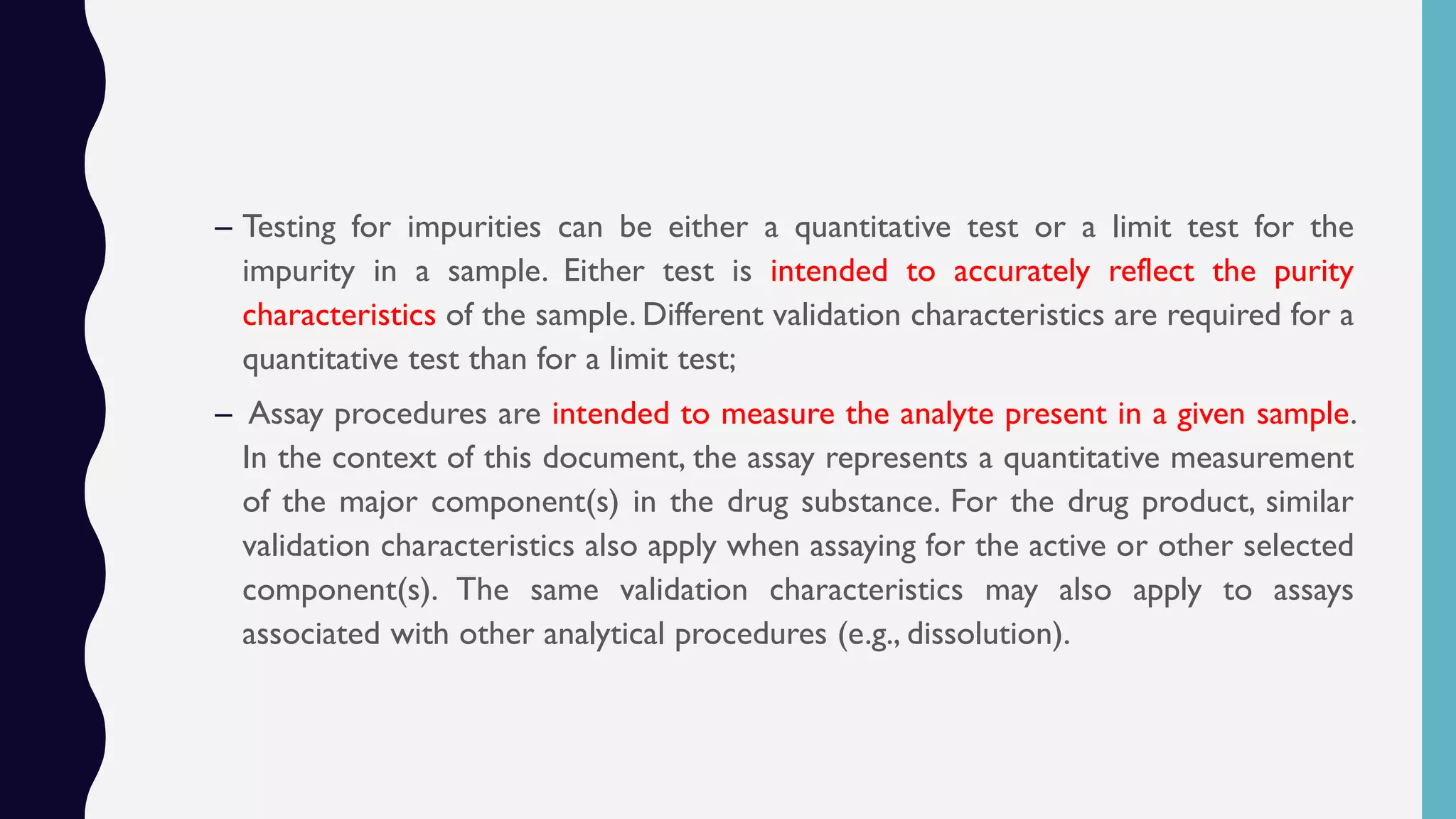 Analytical method validation, ICH Q2 guideline | PPT