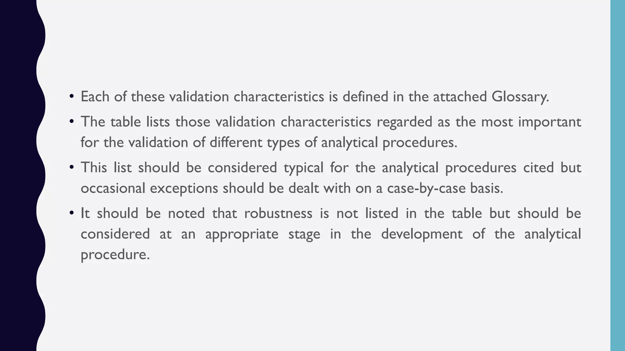 Analytical method validation, ICH Q2 guideline | PDF