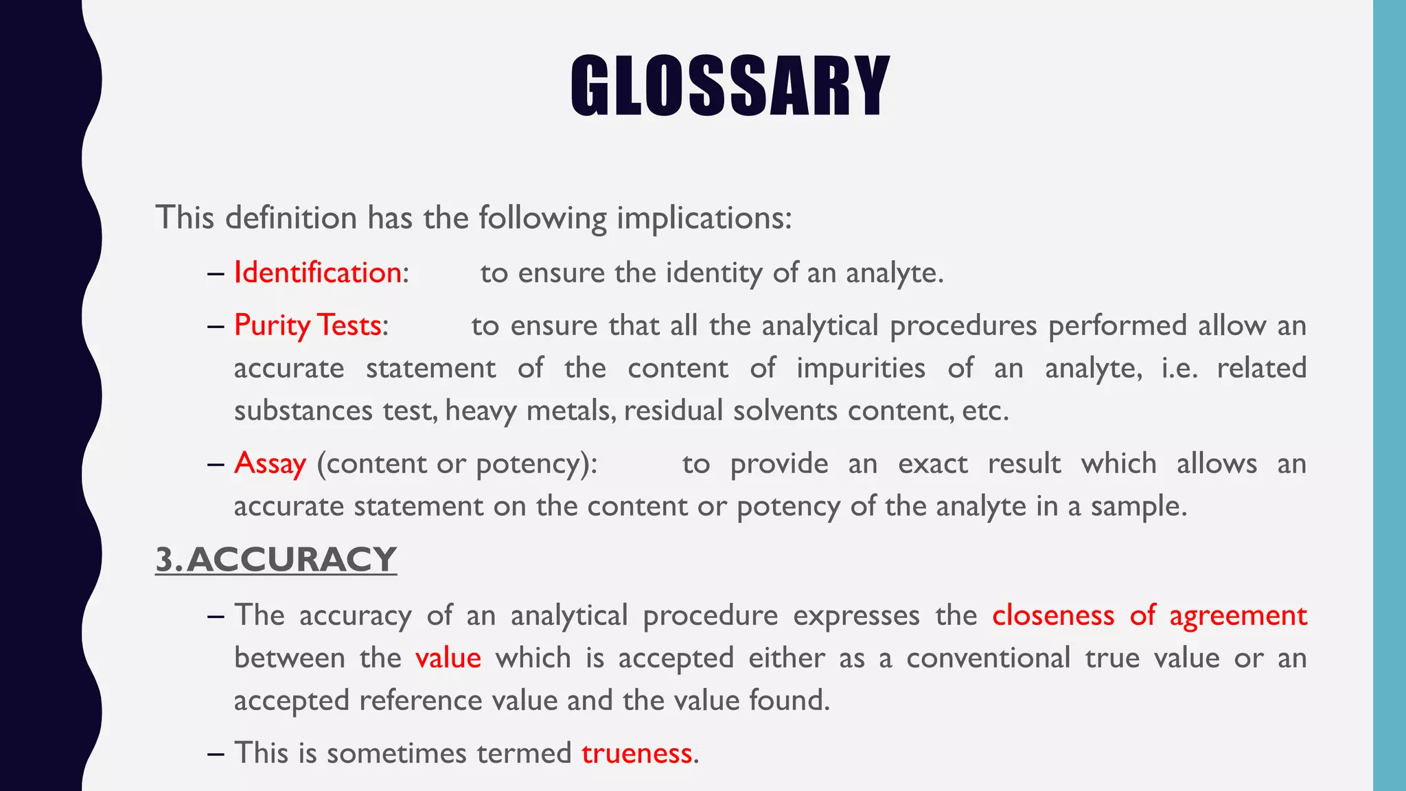 Analytical method validation, ICH Q2 guideline | PDF