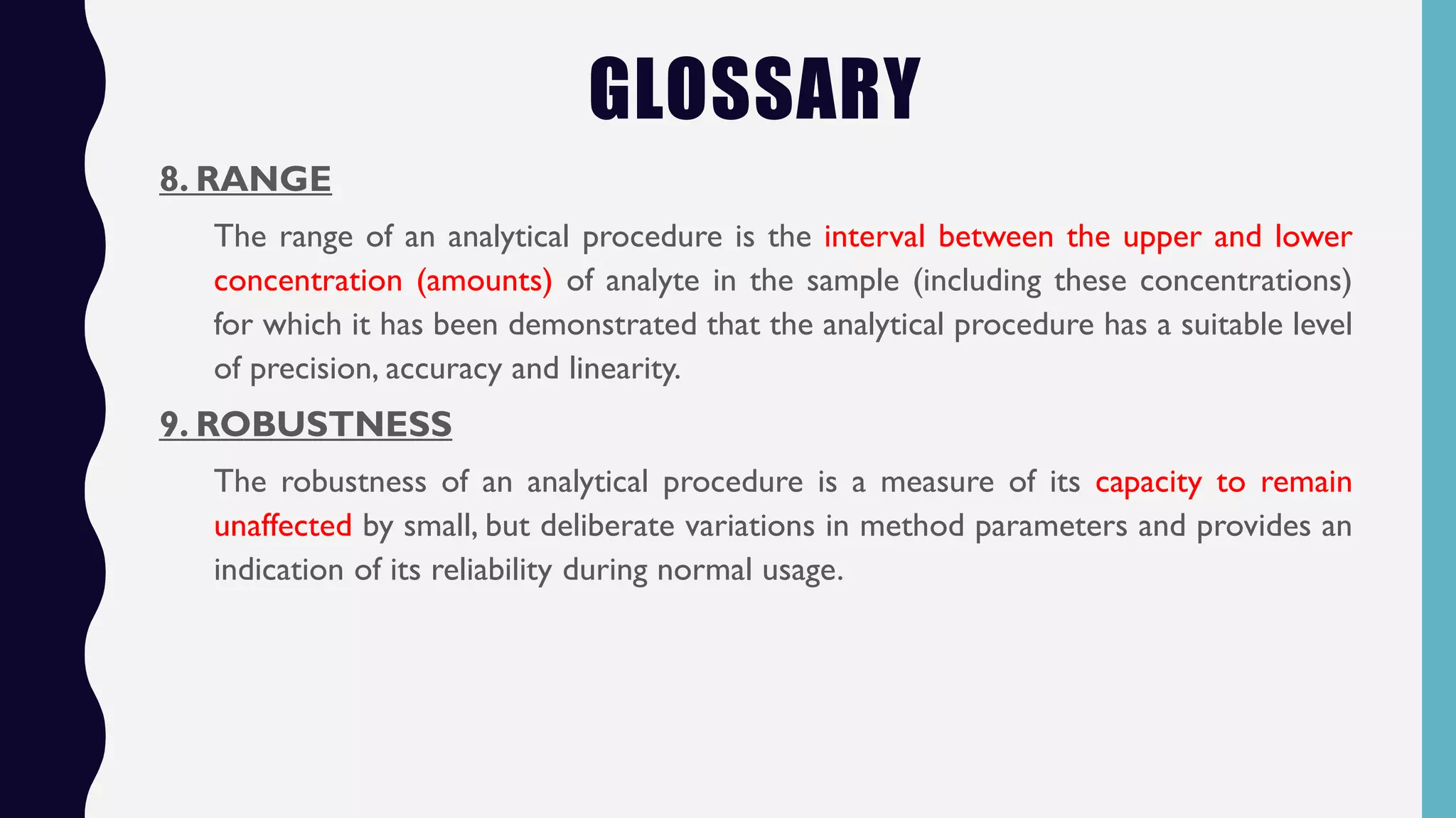 Analytical method validation, ICH Q2 guideline | PDF