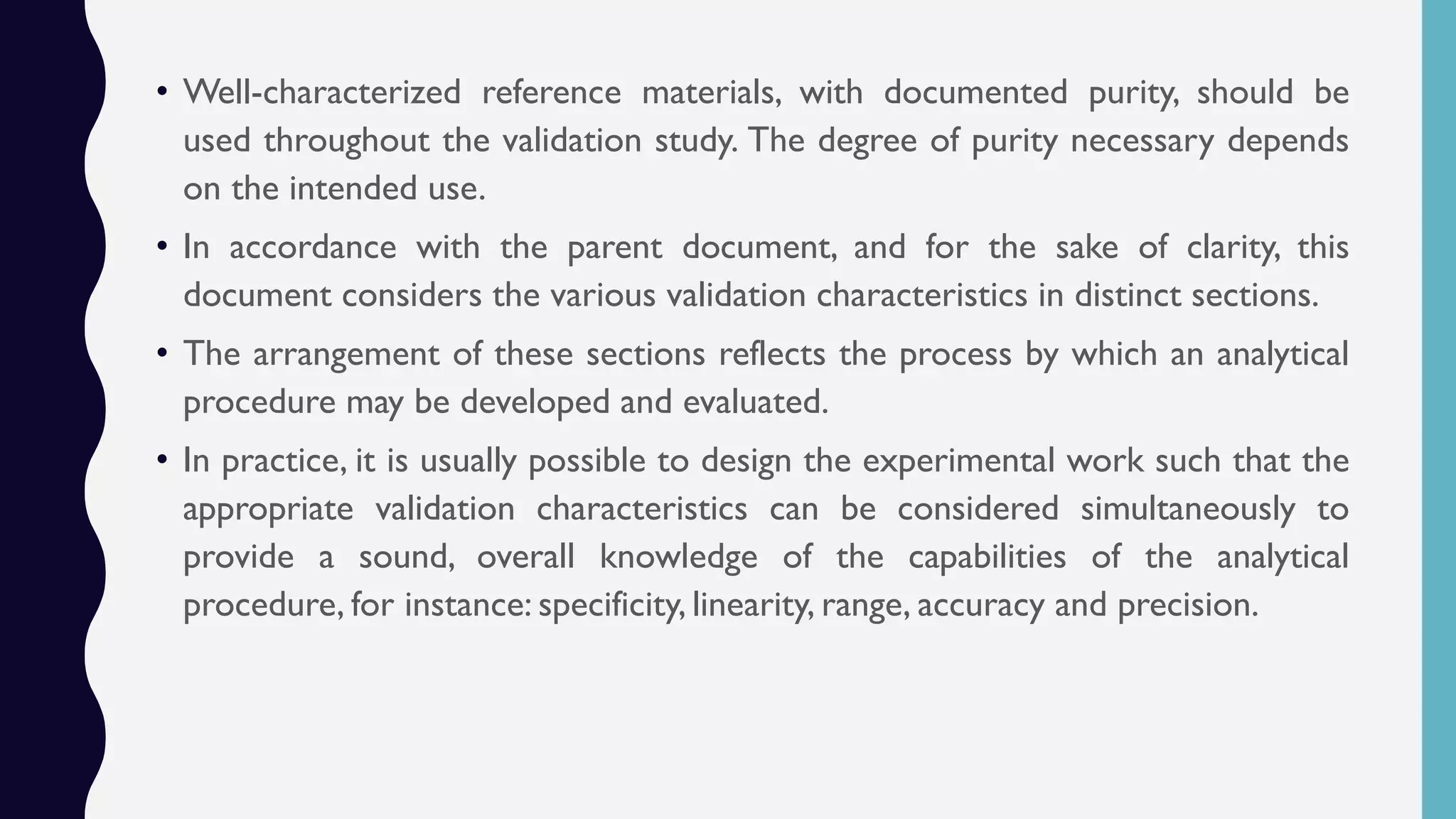 Analytical method validation, ICH Q2 guideline | PDF