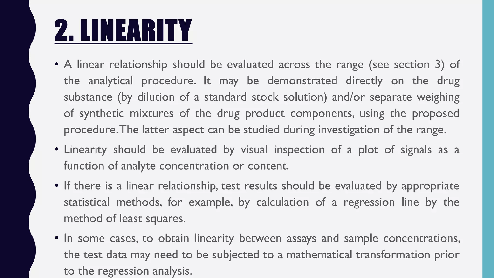 Analytical method validation, ICH Q2 guideline | PDF