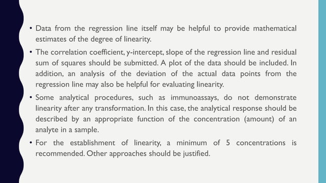 Analytical method validation, ICH Q2 guideline | PDF