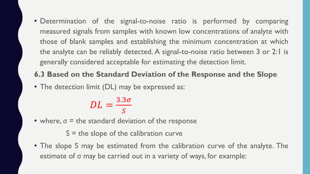 Analytical method validation, ICH Q2 guideline | PDF