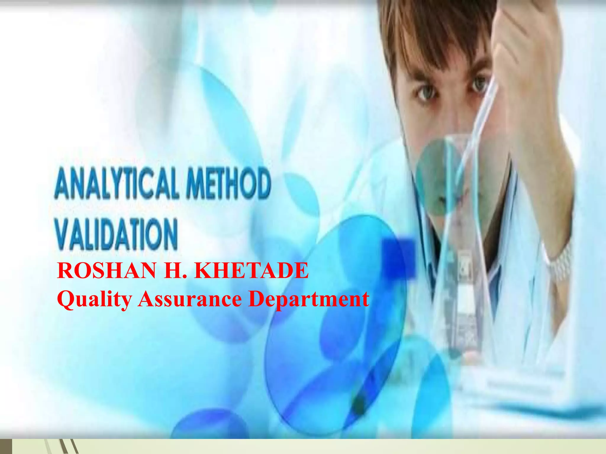 Analytical method validation | PPTX