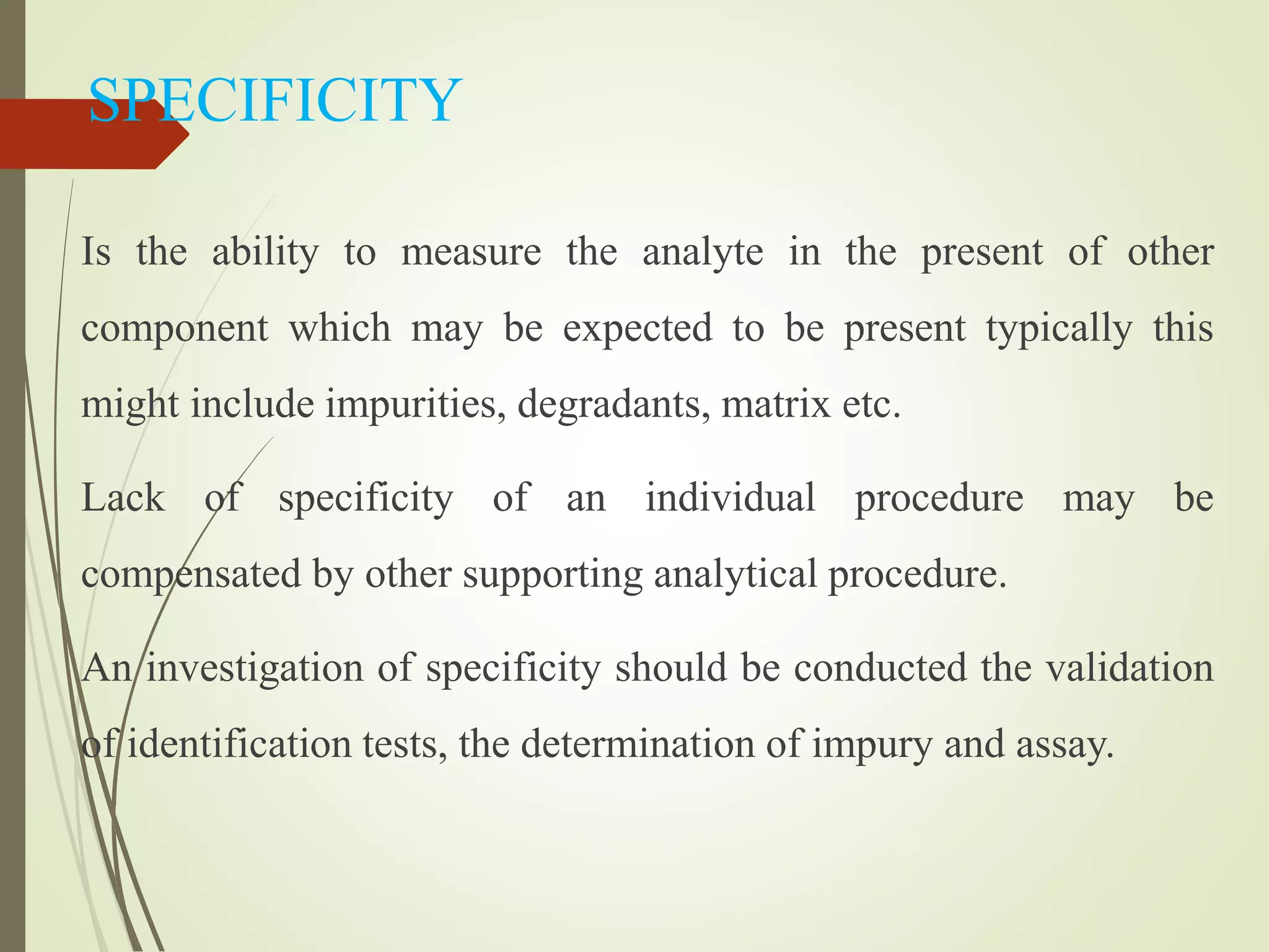 Analytical method validation | PPTX