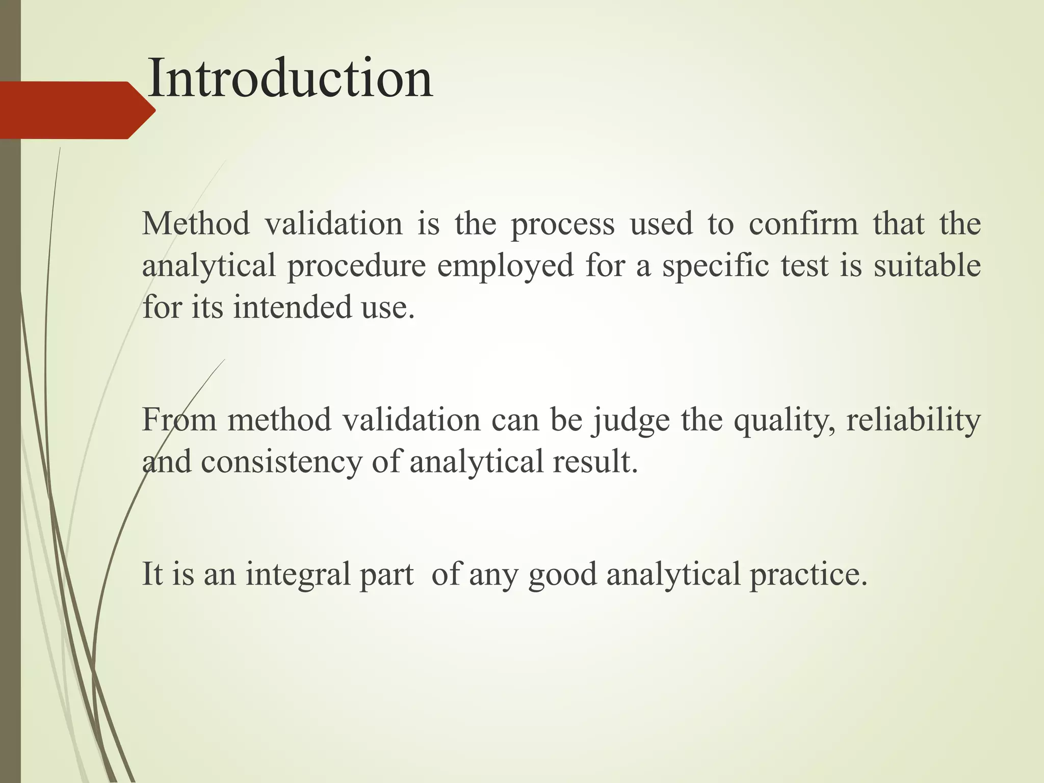 Analytical method validation | PPTX