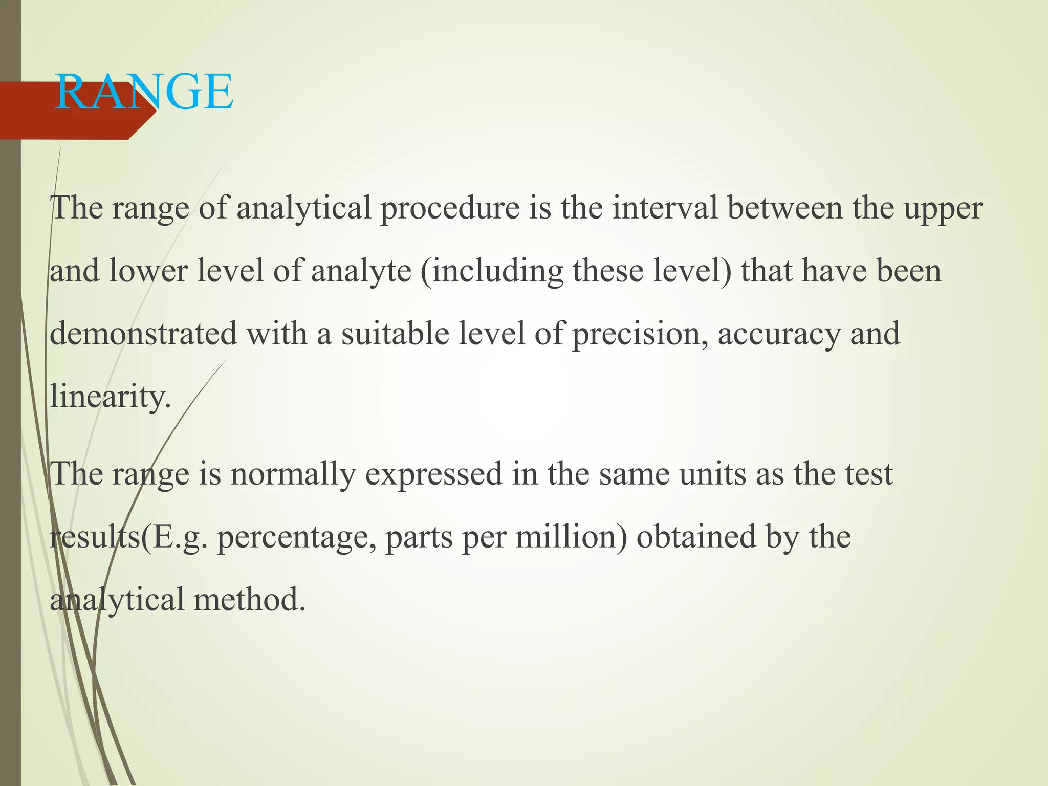 Analytical method validation | PPTX