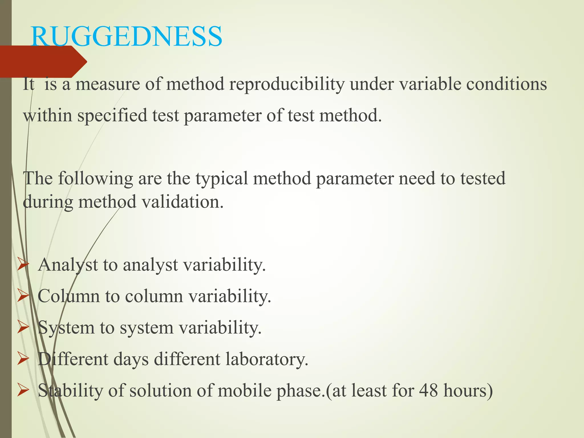 Analytical method validation | PPTX