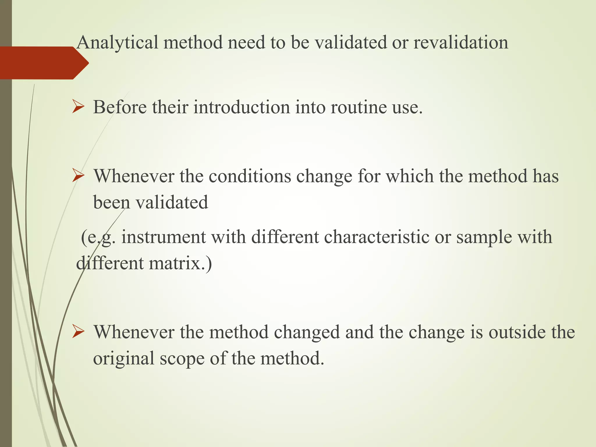 Analytical method validation | PPTX