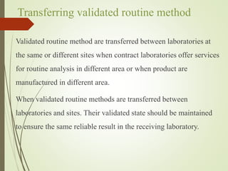 Analytical method validation | PPTX