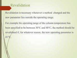Analytical method validation | PPTX
