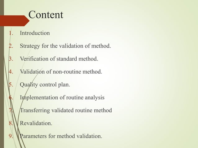 Analytical method validation | PPTX | Chemistry | Science