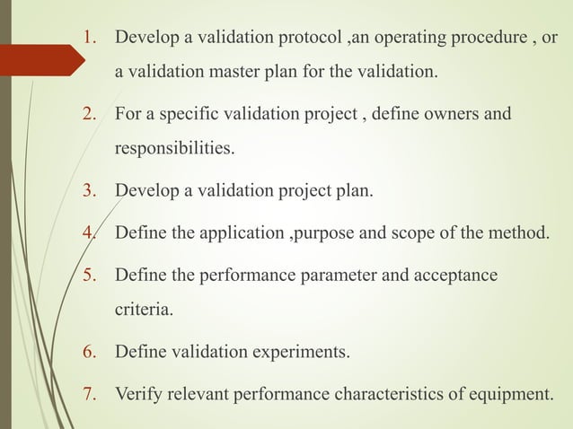 Analytical method validation | PPTX | Chemistry | Science