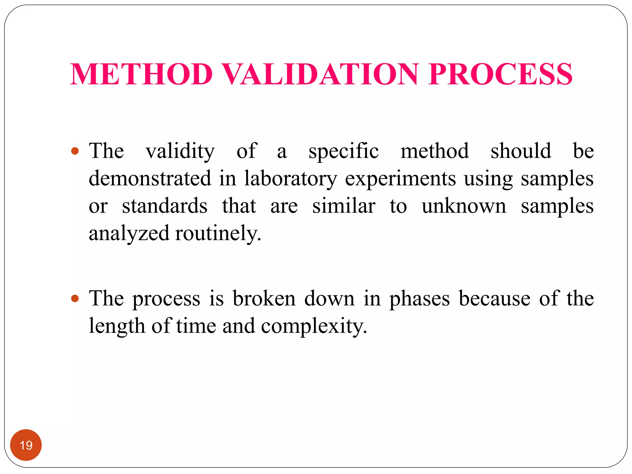 Analytical method validation | PPTX