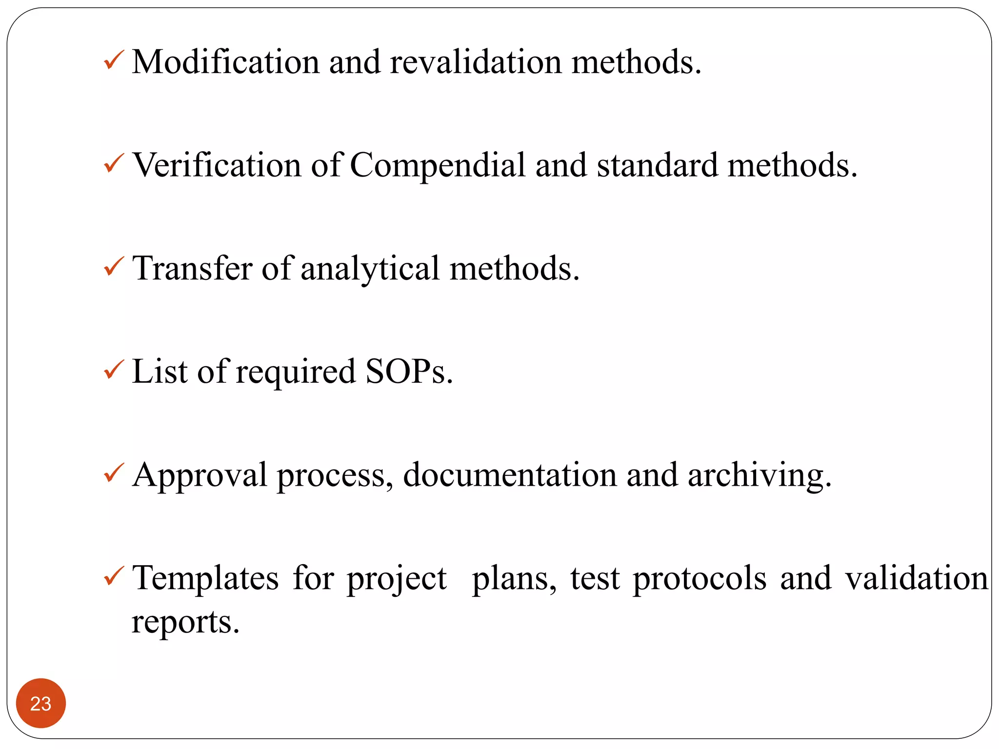 Analytical method validation | PPTX