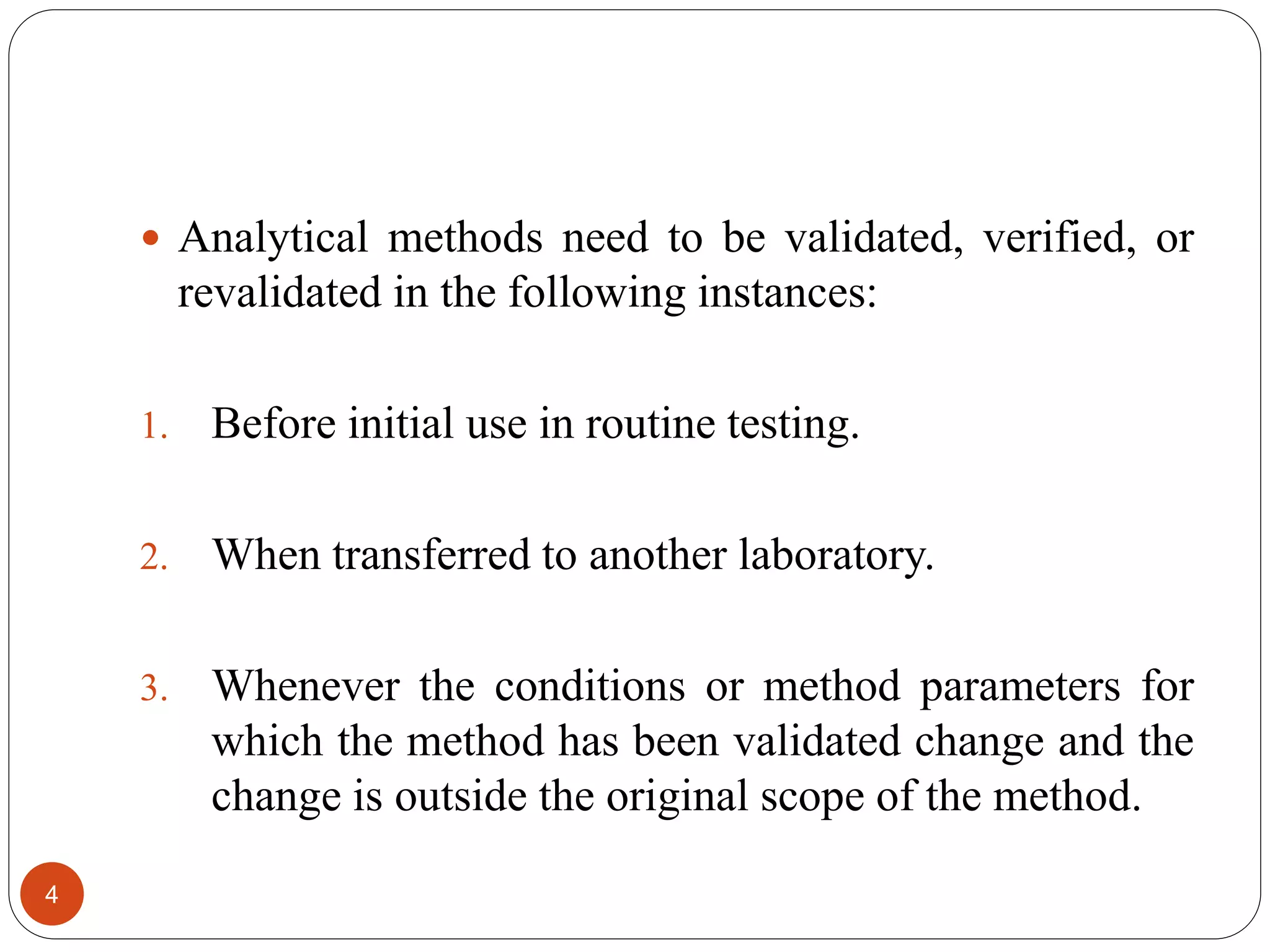 Analytical method validation | PPTX
