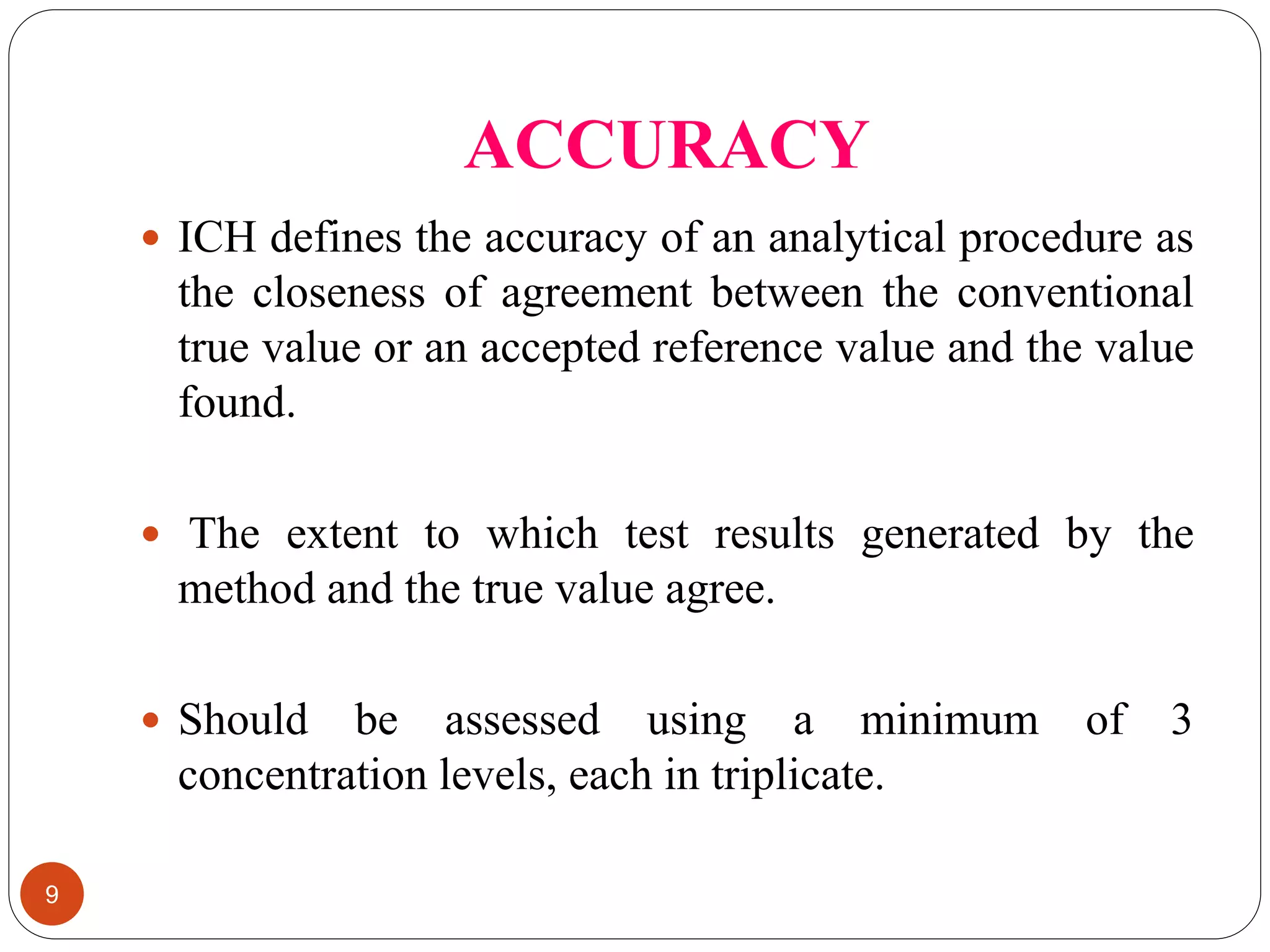 Analytical method validation | PPTX