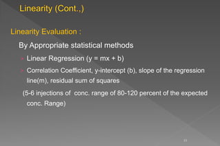 Analytical method validation | PPTX