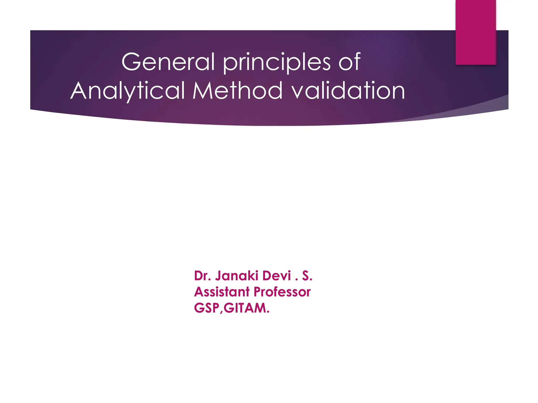 Analytical Method Validation.pdf for Bpharm | PDF