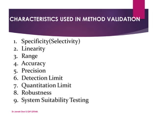 Analytical Method Validation.pdf for Bpharm | PPT