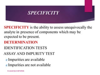 Analytical Method Validation.pdf for Bpharm | PDF