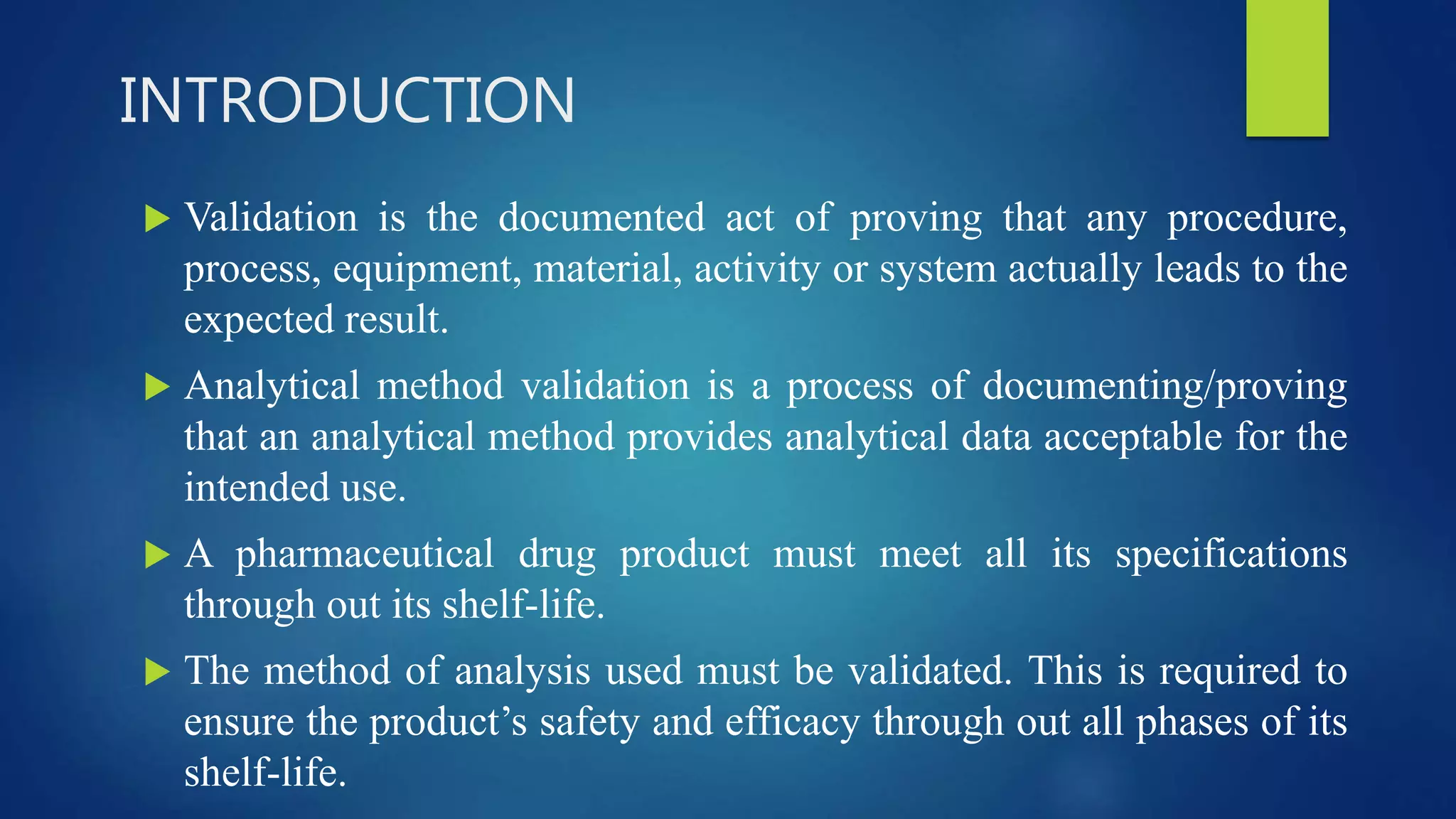 Analytical method validation as per ich and usp | PPTX