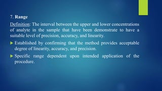 Analytical method validation as per ich and usp | PPTX