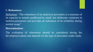 Analytical method validation as per ich and usp | PPTX | Pharmaceutical ...